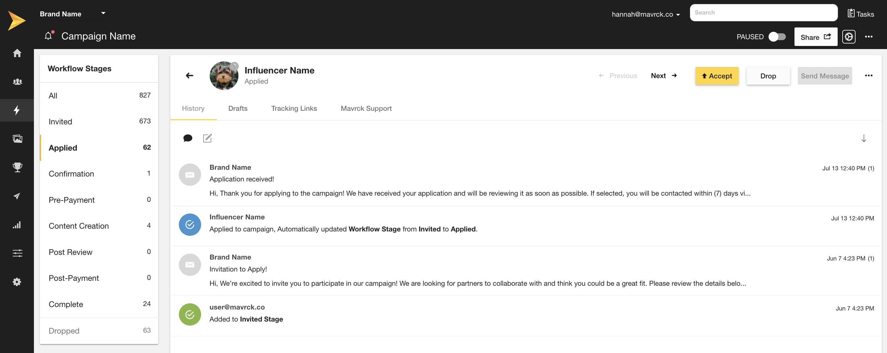 Workflow Overview – Later Influence Help Center Workflow Overview – Later Influence Help Center